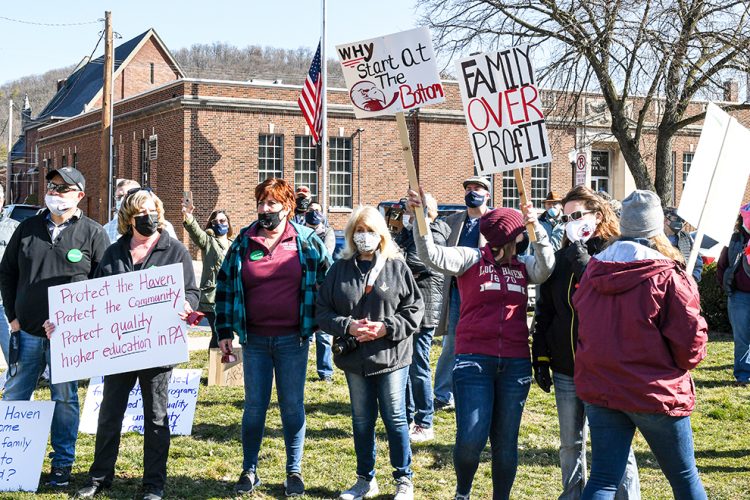 LHU staff, union reps rally against integration | News, Sports, Jobs ...